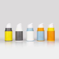 China Jl-Ab122 Lightweight PP Yellow Airless Pump Bottle 15ml 30ml 50ml for sale
