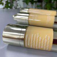 China JL-AB205A Snap On Sealing Oval Airless Bottle Packaging 15ml 30ml 50ml Rotaing for sale