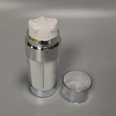 China JL-AB215 1 Oz 1.7 Oz Dual Chamber Airless Bottle AS PP 0.23ml Dosage for sale