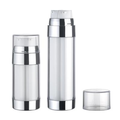 China JL-AB215  Dual Chamber Plastic Airless Pump Bottles AS PP Bottle for sale