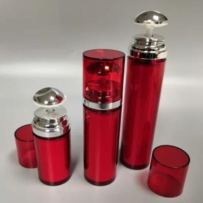 China JL-AB220 Chemical Compatibility Red Airless Bottle 15ML 30ML 50ML Cosmetic Liquid for sale
