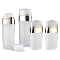 China JL-AB213  Dual Chamber Plastic Airless Bottles 15ml 20ml 30ml 40ml PP Airless Bottle for sale