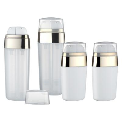 China JL-AB213  Dual Chamber Plastic Airless Bottles 15ml 20ml 30ml 40ml PP Airless Bottle for sale