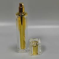 China JL-LB312 Golden Luxury Cosmetic Plastic Lotion Pump Bottles Bulk 30ml 40ml 100ml 120ml for sale