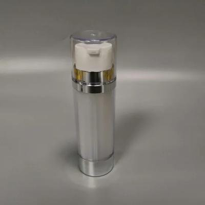 China JL-LB315A 20ml×2 30ml×2 Refillable Lotion Bottle Dual Chamber With Single Actuator for sale