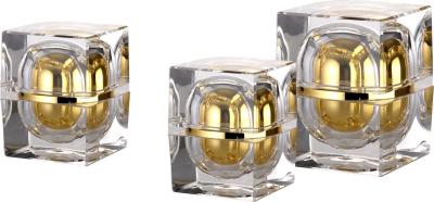 China JL-JR829 Acrylic Cream Jar 15g 30g 50g Cosmetic Skincare Cream Jar for sale