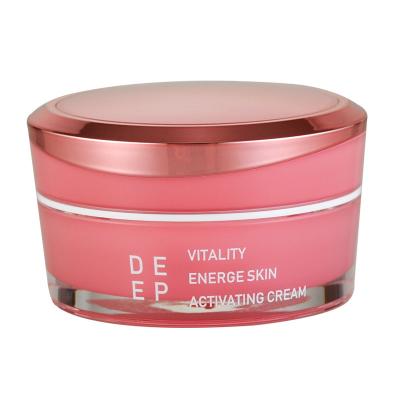 China JL-JR803 Wholesale Acrylic PMMA Cream Jar Packaging Double Wall 15g 30g 50g for sale