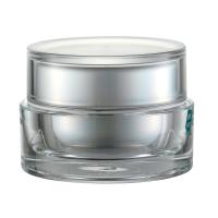 China JL-JR804 15g 30g 50g Round Cream Jar PMMA Skin Care With Disc for sale