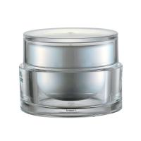China JL-JR804 15g 30g 50g Round Cream Jar PMMA Skin Care With Disc for sale