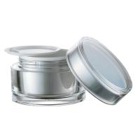 China JL-JR804 15g 30g 50g Round Cream Jar PMMA Skin Care With Disc for sale