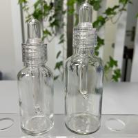 China Clear PVC Nipple 24/410 Dropper Transparent PETG Cap For Skincare Oil for sale