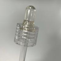 China Clear PVC Nipple 24/410 Dropper Transparent PETG Cap For Skincare Oil for sale