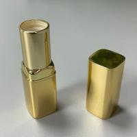 China JL-LS133 3.5ml Gold Square Lipstick Tube Cosmetic Packaging Supplier for sale