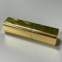 China JL-LS133 3.5ml Gold Square Lipstick Tube Cosmetic Packaging Supplier for sale