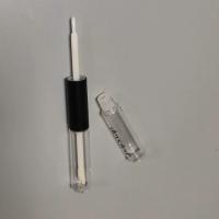 China JL-LG113 Dual Heads 4.6ml Custom Lipstick Tubes Round  PETG Make Up for sale