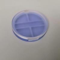 China JL-EC209 Round Eyeshadow Container 4 pans with Brush Pans Empty Eye Shadow Palette for sale