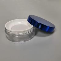China JL-PC111 Compact Case 10g Blusher Container Empty Clear Black Bottom Air Cushion Compact Powder Case Plastic Empty Blush for sale