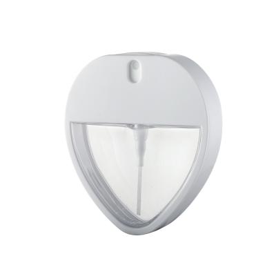 China JL-PA103 Heart Shape 30ml Fine Mist Pump Sprayer PETG ABS Perfume Card For Perfume for sale