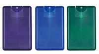 China JL-PA107A Square Shape Portable Perfume Spray Bottle 20ml Pump Mister Travelling Card for sale