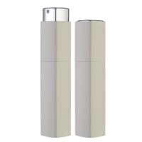 China JL-PA110C Square 8ml 10ml Aluminum Traveling Perfume Tube Glass Fine Sprayer Bottle for sale