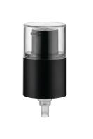 China JL-CC102B Matt and Aluminum 0.5CC 0.23CC Spring Outside Cosmetic Pump 20/410 24/410 Suction Cream Pump With Half Cover for sale