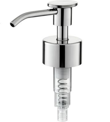 China JL-KW101F 24mm 28mm Brushed SS Screw Dispenser Lotion Pump 1.6CC Bathroom Washing Pump Bathroom Cosmetic Bottle for sale