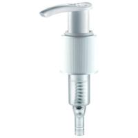 China JL-JS302A Left-right  Lock Up Lotion Pump Smooth, Aluminum, Ribbed Lotion Dispenser Pump for sale
