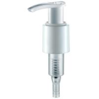 China JL-JS302A Left-right  Lock Up Lotion Pump Smooth, Aluminum, Ribbed Lotion Dispenser Pump for sale