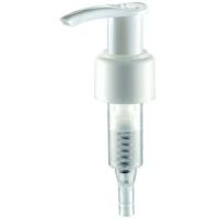 China JL-JS302A Left-right  Lock Up Lotion Pump Smooth, Aluminum, Ribbed Lotion Dispenser Pump for sale