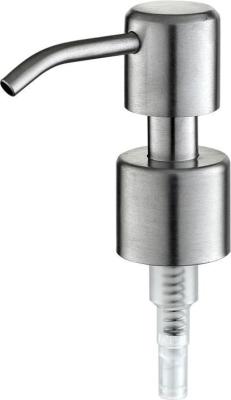China JL-KW101A 304H Bathroom Lotion Pump Liquid 24/410 28/410 28/4001.2CC 1.6CC Brushed SS Matel Pump Lotion Dispenser Pump for sale