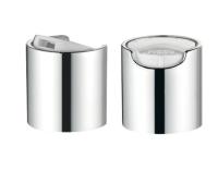 China JL-CP101 Aluminum Silver Gold Disc Top Cap 18 20 24 28 410 415 For Plastic Bottle for sale