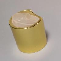 China JL-CP101 Aluminum Silver Gold Disc Top Cap 18 20 24 28 410 415 For Plastic Bottle for sale