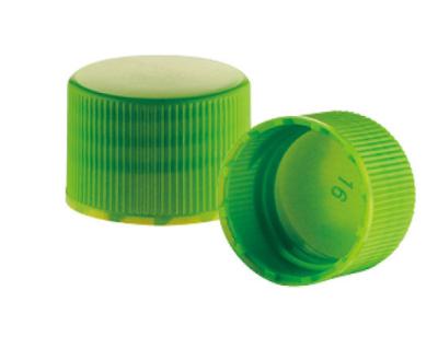 China JL-CP104 18 20 24 410 Ribbed Smooth coloured plastic screw caps for PET Bottle for sale