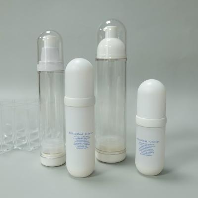 China JL-AB123 Screw Sealing ODM AS White Airless Pump Bottles 0.5 Oz 1 Oz 1.7 Oz Single Wall for sale