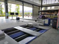 China CTDCG-14 Three Axle Six Roller Vehicle Chassis Dynamometer with 15000kg Axle Load and 350kW Power Capacity for sale