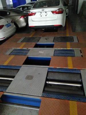China CTGT-3-4B 4-in-1 Vehicle Test Line with 4000kg Axle Load, Roller Brake & Suspension Tester for sale