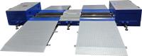 China CTZD-9500M 15T Portable Roller Brake Tester Bench with 1200mm Roller Length and 45KN Test Range for sale