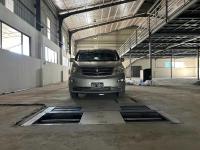 China 4-in-1 Vehicle Test Line Combo Roller System with 3000kg Axle Load and 9000N Brake Testing Capacity for sale