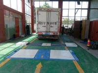 China Cartesykj 10T Roller Brake Tester with Side Slip Test Platform - 10,000 kg Axle Load Capacity for sale