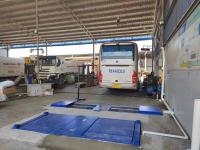 China Cartesykj 15T Roller Brake Tester with Side Slip Test Platform for Vehicle Maintenance Lanes for sale
