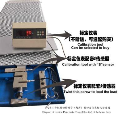 China Universal Brake Tester Calibration Instrument with ±1% Accuracy for 0-5000 N Force Range for sale