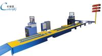 China 2-Wheeled Motorcycle Centralized Testing Line with Brake Force, Axle Load, Speedometer and Wheel Alignment Functions for sale