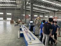 China Cartesykj 2-Wheeled Motorcycle Centralized Testing Line with Brake Force, Axle Load, Speedometer and Wheel Alignment Testers for sale