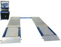 China 4T Capacity Ultra Flat Plate Brake Tester for Trucks 10000kg Max Axle Load 220V for sale