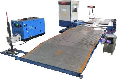China CTYJ-10 Mobile Vehicle Safety Test Line 10000kg Load Capacity 6000mm Wheelbase for sale