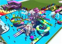 China Water Slide Interactive Family Water Park Equipment Candy Style For Teenager for sale