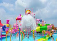 China Water Slide Interactive Family Water Park Equipment Candy Style For Teenager for sale