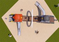 China Customized Stainless Steel Tunnel Slides For Kid Playground Park for sale