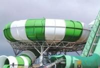 China 33m Space Bowl Custom Water Slides Aqua Resort Water Play Equipment for sale