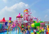 China Candy Style Fiberglass Aqua Playground Park for Teenager Interactive Family for sale